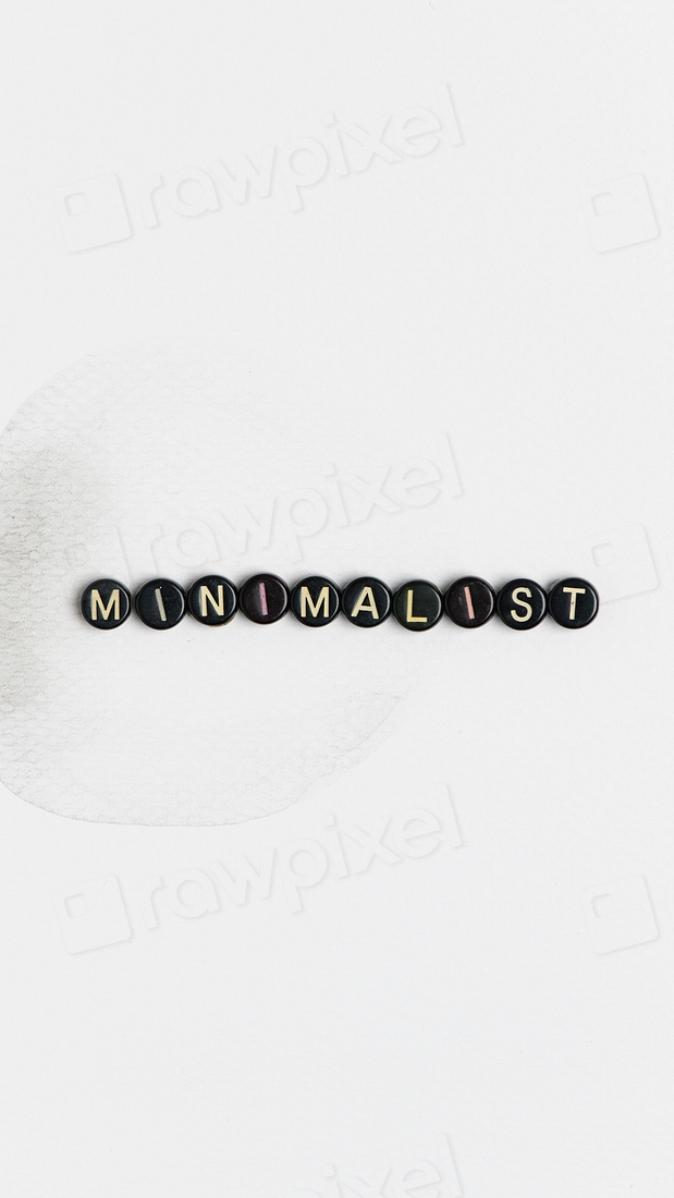 MINIMALIST beads word typography white | Free Photo - rawpixel