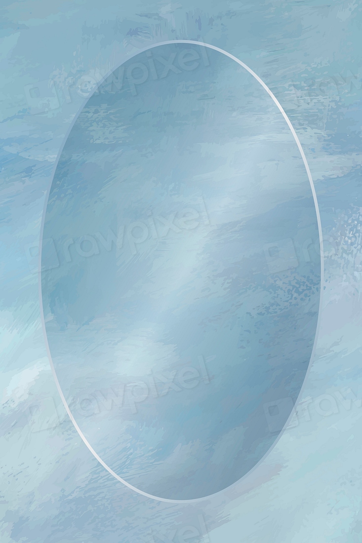 Oval frame blue background vector | Premium Vector - rawpixel