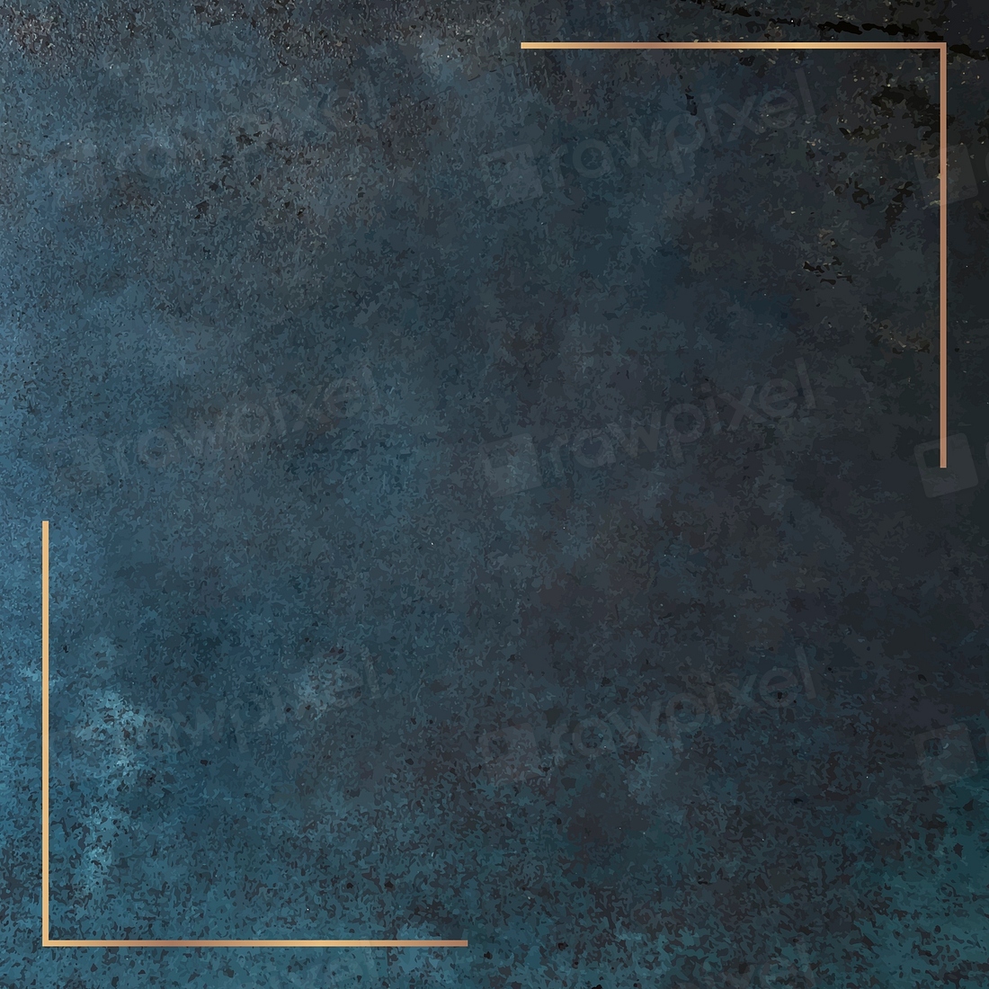 Rectangle gold frame grunge blue | Premium Vector - rawpixel
