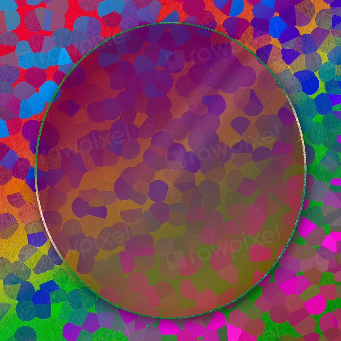 Round frame abstract background illustration | Premium PSD - rawpixel
