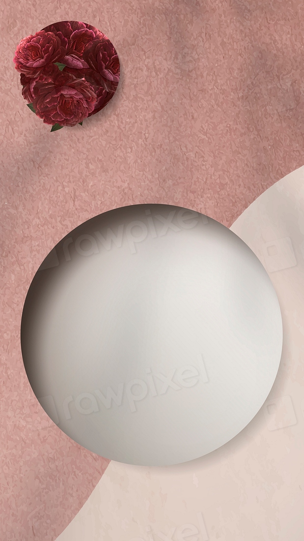 Round frame pink mobile phone | Premium Vector - rawpixel