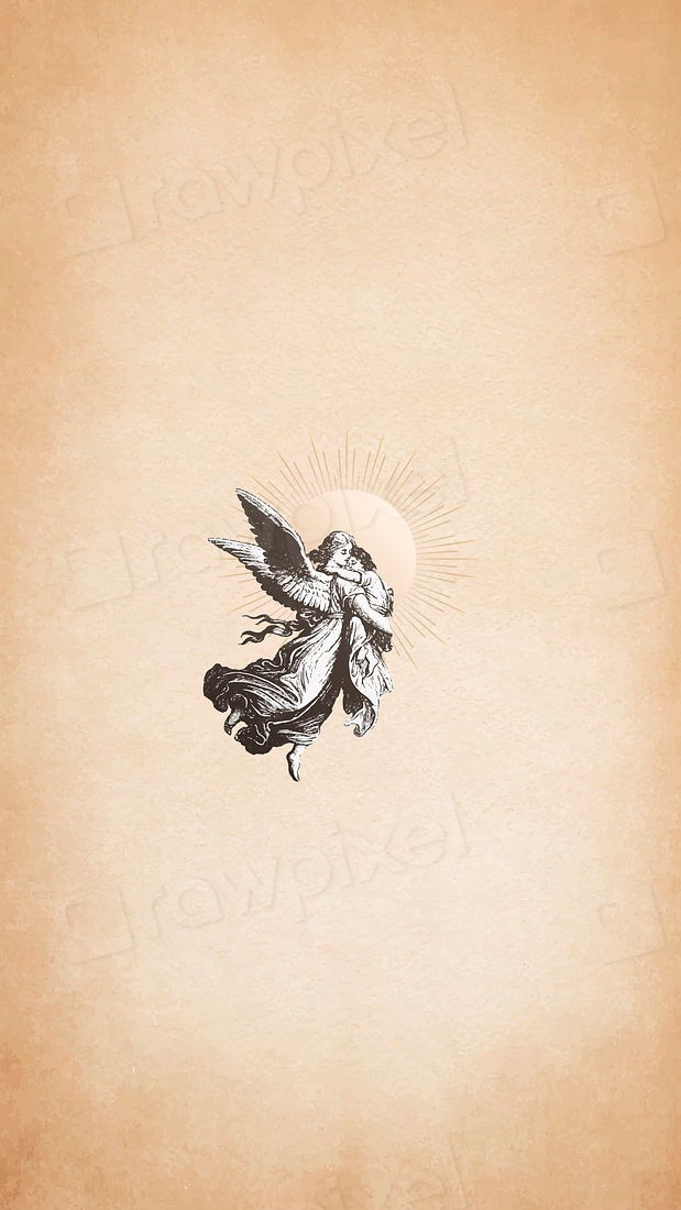Vintage Christmas guardian angel public | Premium Vector - rawpixel