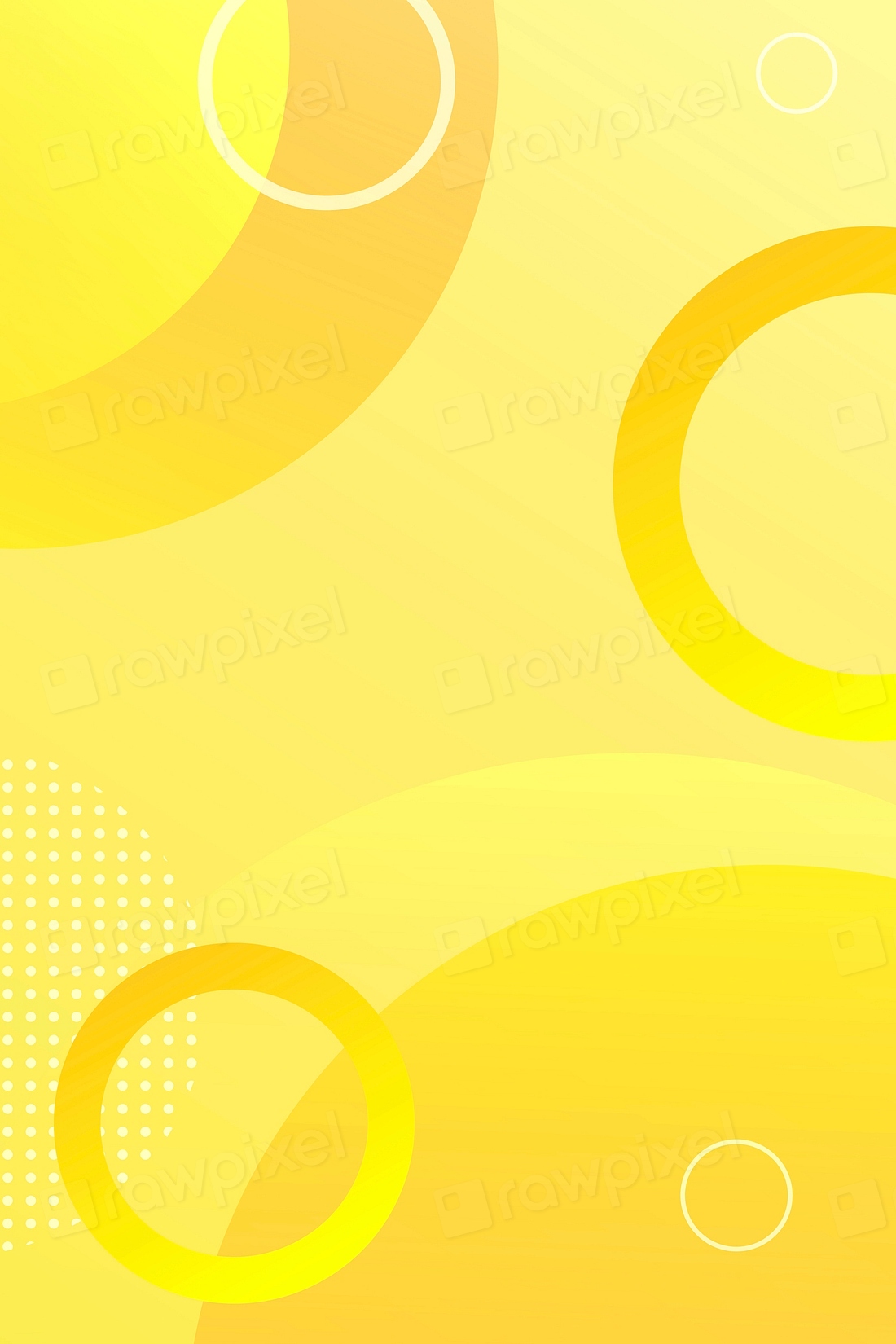 Yellow Memphis style pattern background | Premium Photo - rawpixel