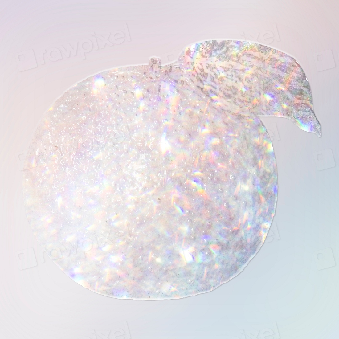 Sparkling silver orange holographic style | Premium PSD - rawpixel