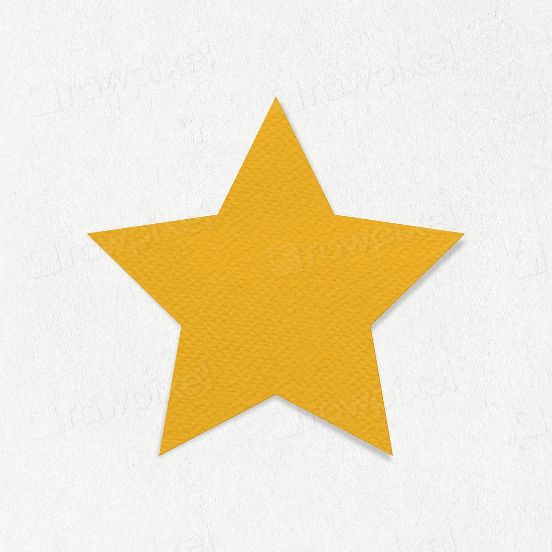 Yellow paper star shaped design | Premium PSD - rawpixel