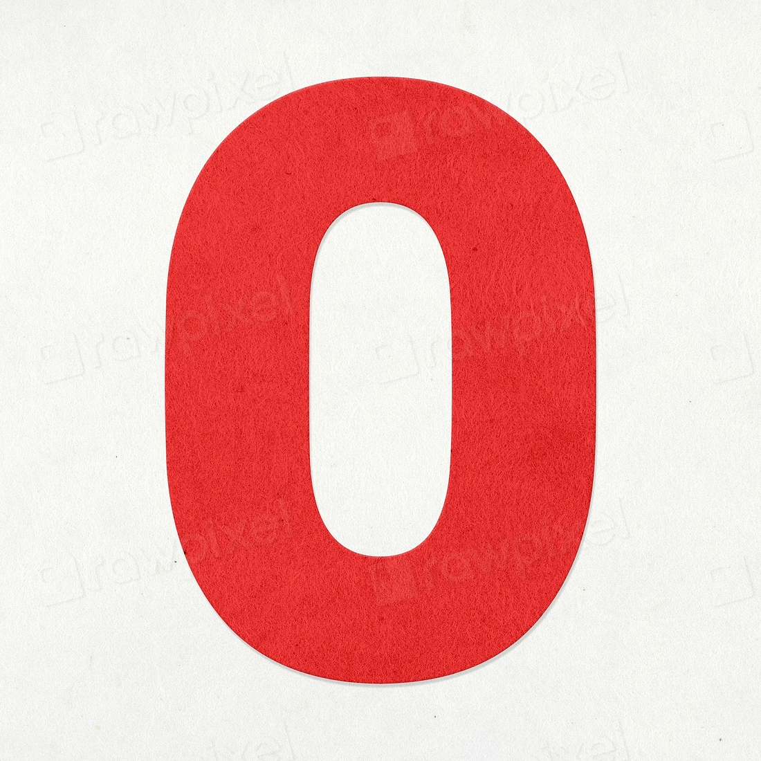 Red number zero sticker design | Premium PSD - rawpixel