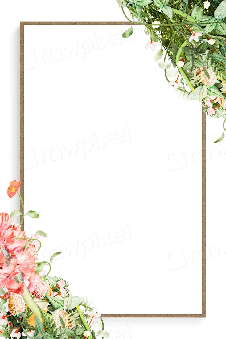 Floral patterned summer frame design | Premium Photo - rawpixel