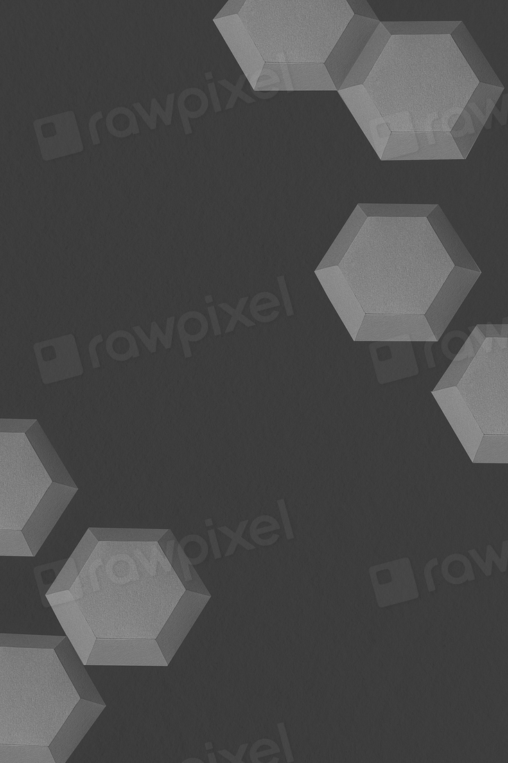 Gray paper craft hexagon patterned | Free Photo - rawpixel