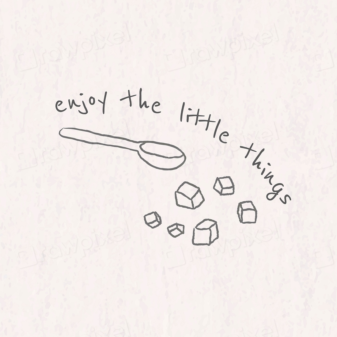 Sugar cube doodle journal sticker | Premium Vector - rawpixel