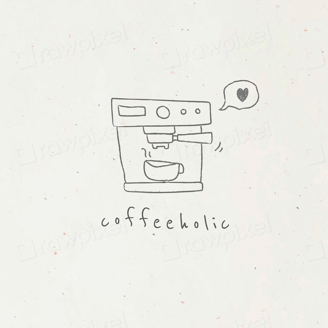 Doodle style coffee machine vector | Premium Vector - rawpixel