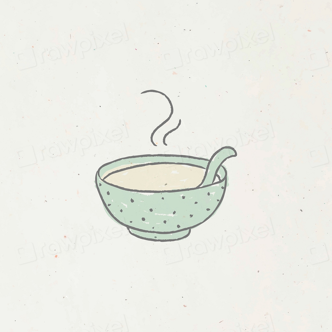 Doodle soup bowl design resource | Premium Vector - rawpixel