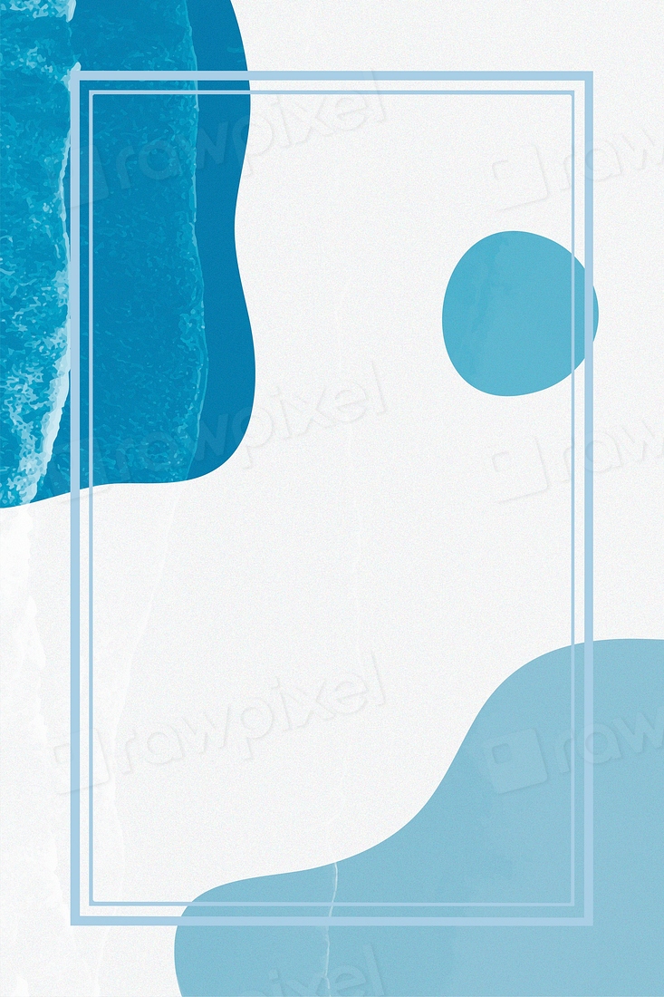 Sky blue rectangular frame blue | Premium PSD - rawpixel