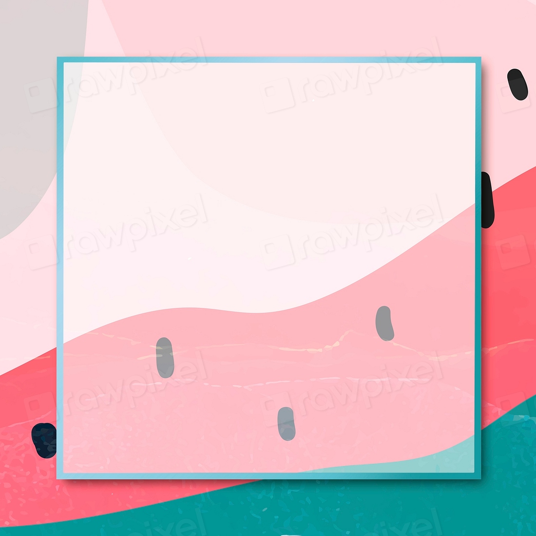 Watermelon fruit square frame psd | Premium PSD - rawpixel