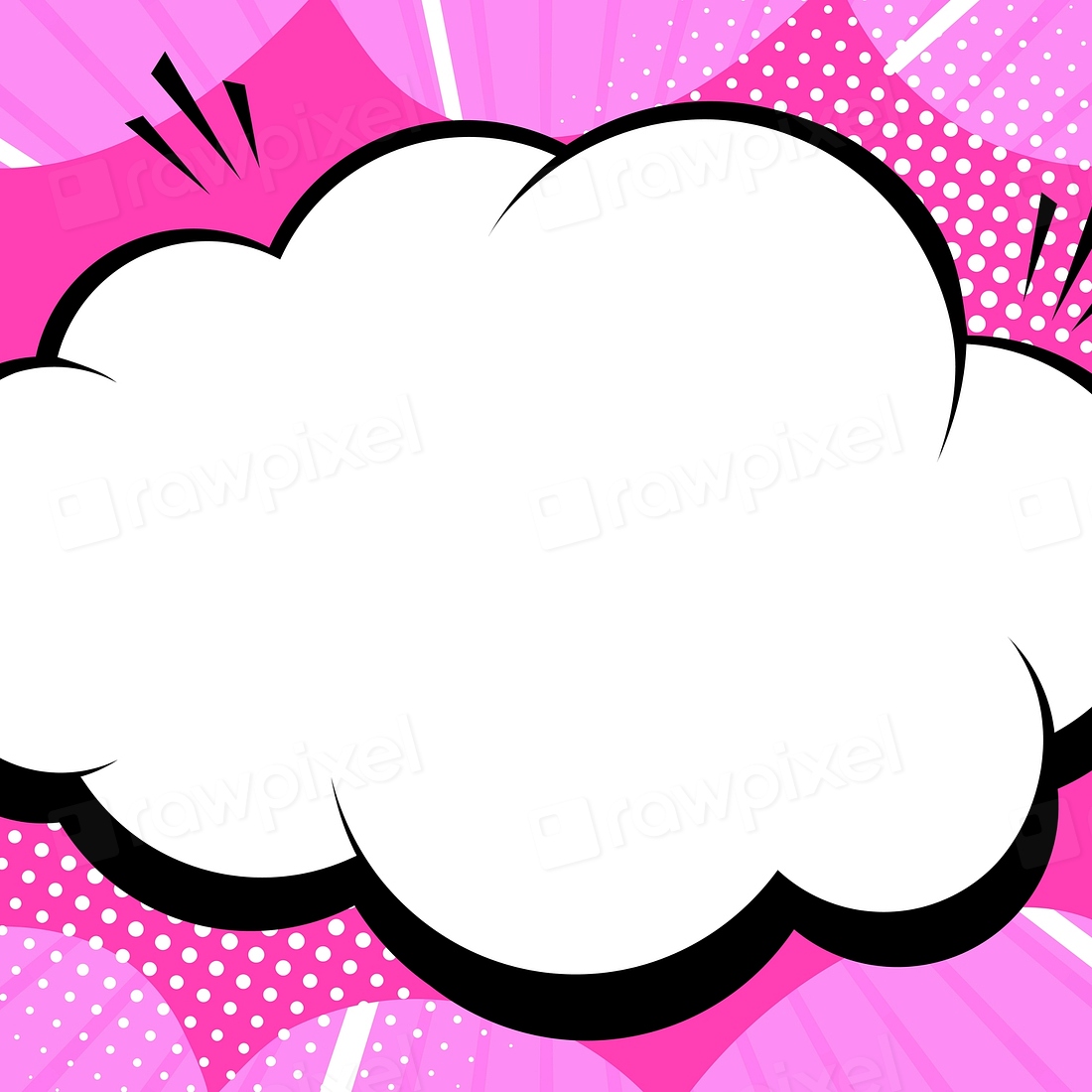 Cartoon effect speech bubble design | Premium Vector - rawpixel