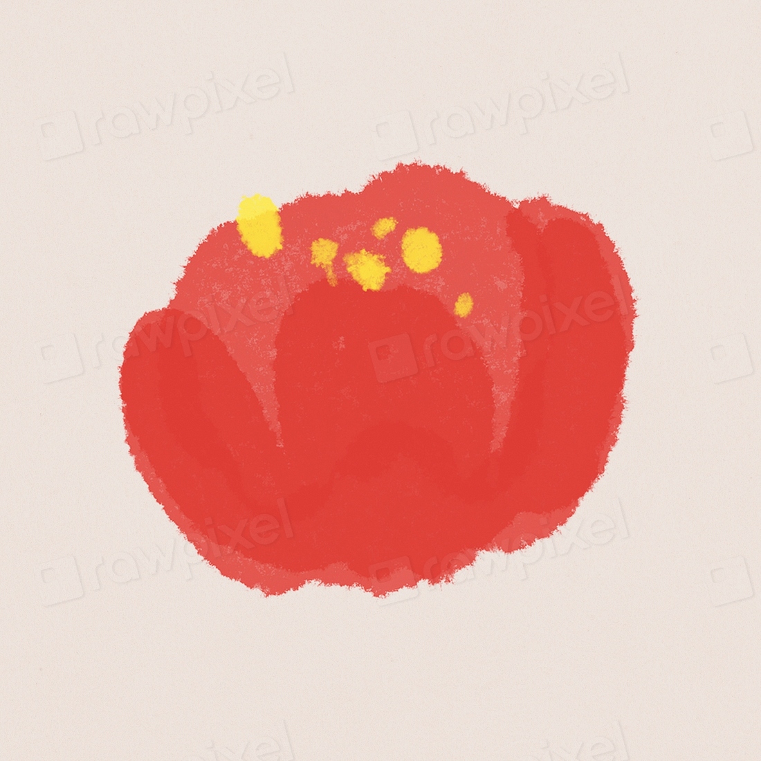 Red flower hand drawn botanical | Free Photo - rawpixel