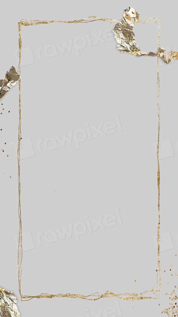 Gold shimmer frame psd gray | Premium PSD - rawpixel