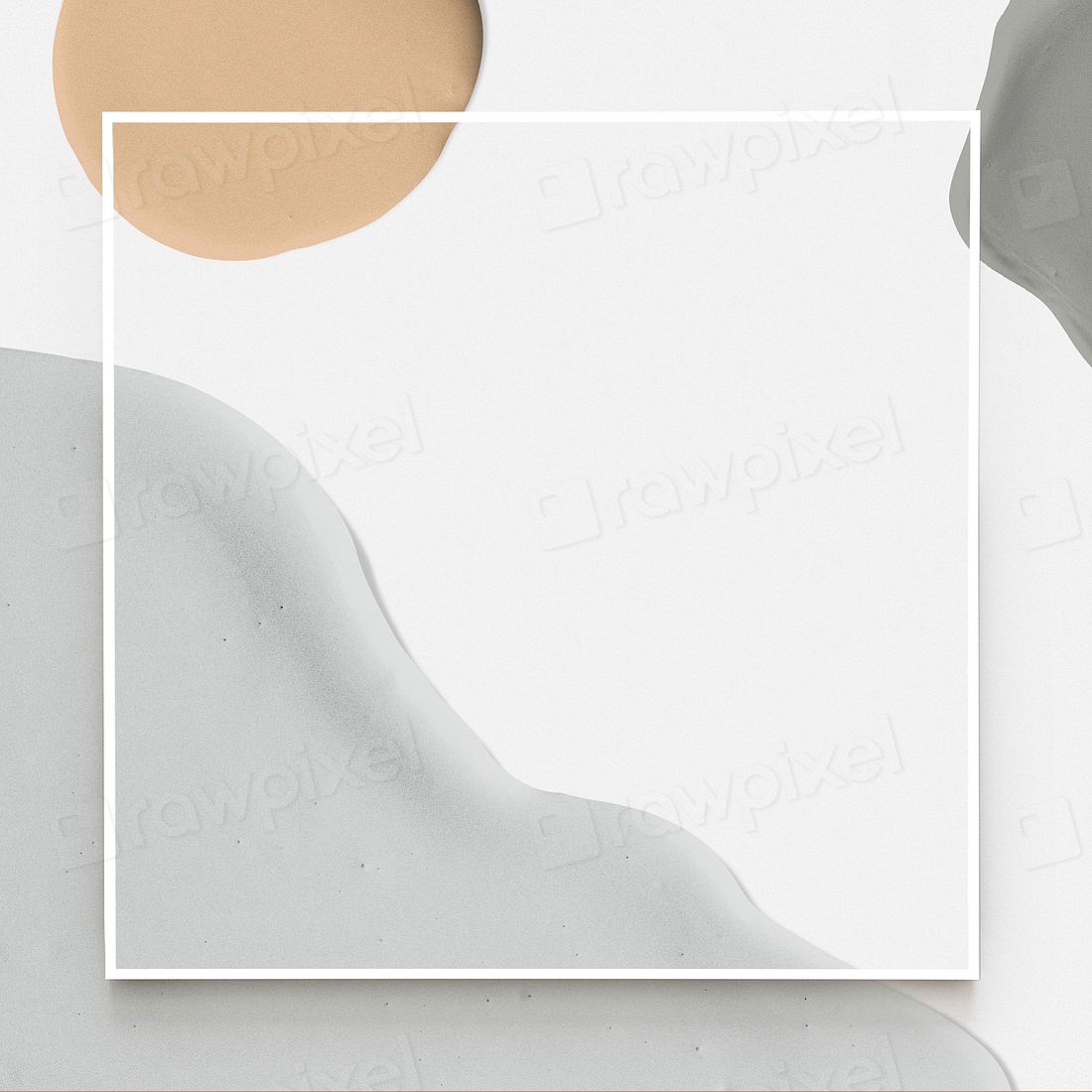 Psd frame neutral tone background | Premium PSD - rawpixel