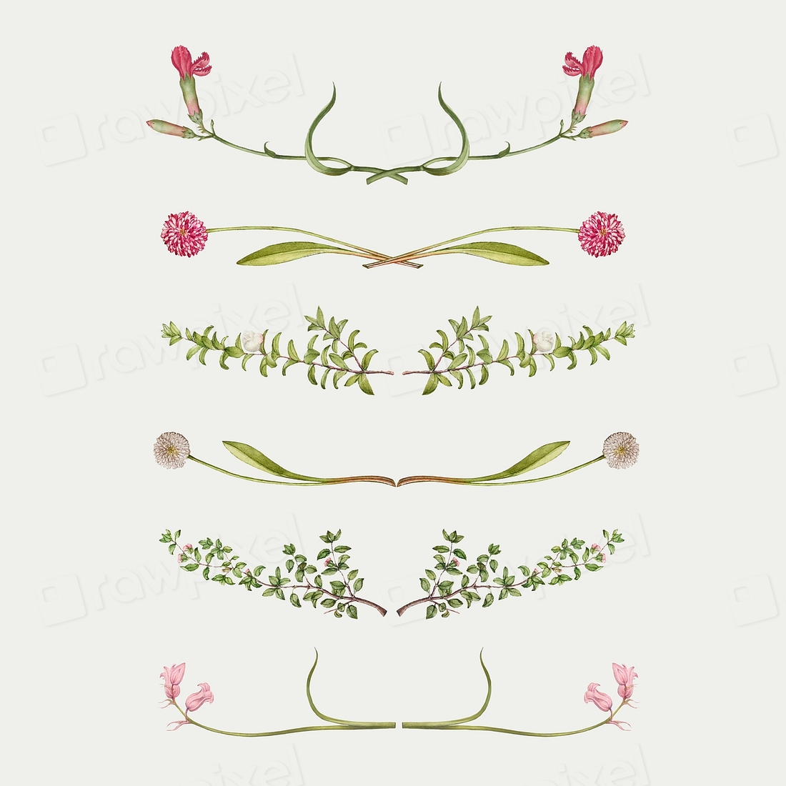 Flower floral flourish design vector | Premium Vector - rawpixel