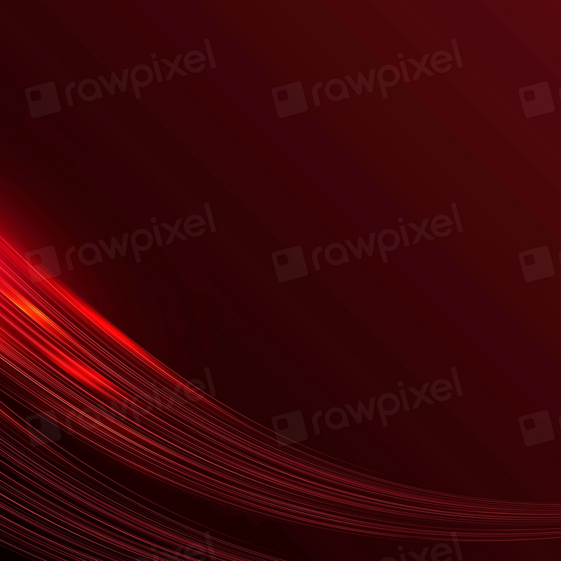 Red flowing neon wave vector | Premium Vector - rawpixel
