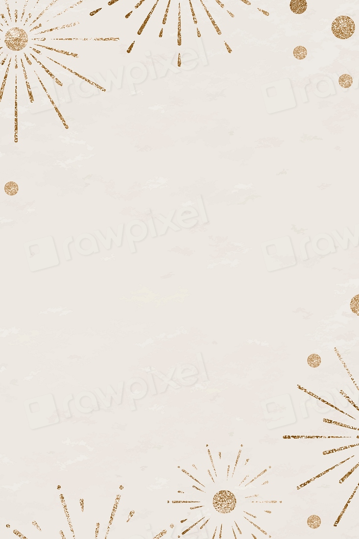 Glittery firework beige background vector | Premium Vector - rawpixel