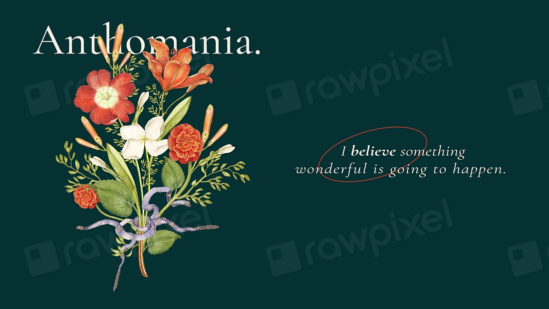 Green floral banner anthomania definition | Free Photo - rawpixel