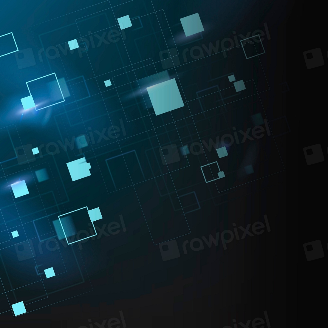 Digital technology background vector blue | Premium Vector - rawpixel