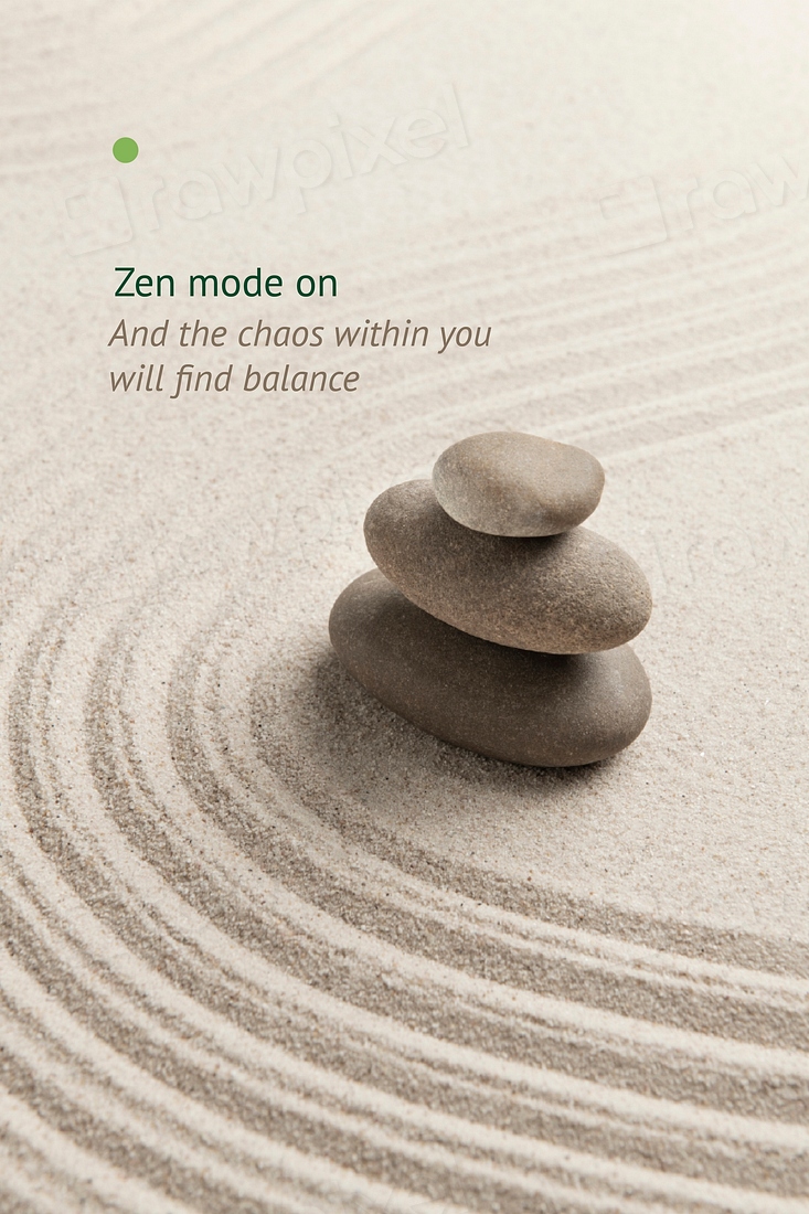 Zen mode wellness template vector | Premium Vector Template - rawpixel