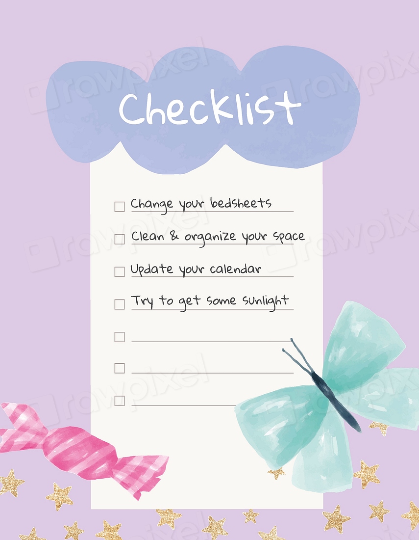 Cute journal flyer template, watercolor | Premium Vector Template ...