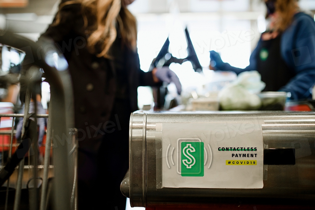 Contactless payment paper coronavirus pandemic | Free Photo - rawpixel