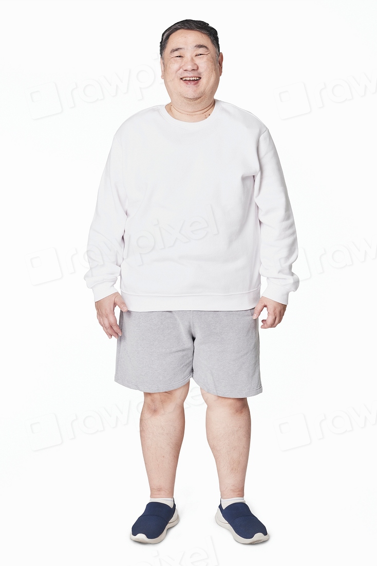 Size inclusive men’s fashion white | Premium Photo - rawpixel