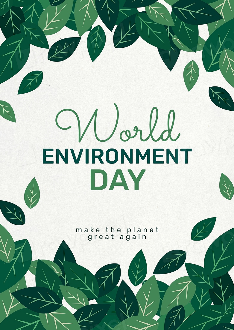 World environment day vector poster | Premium Vector Template - rawpixel