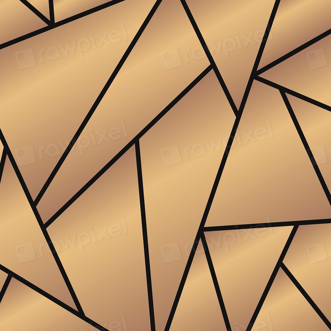 Gold geometric triangle pattern vector | Premium Vector - rawpixel