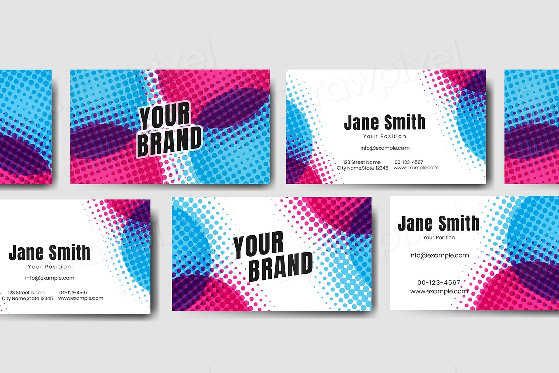 Business card template vector set | Premium Vector - rawpixel