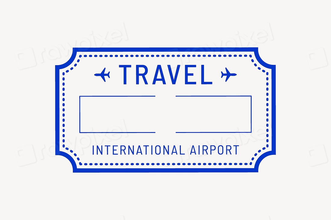 Travel stamp clipart, vacation design | Free Photo - rawpixel