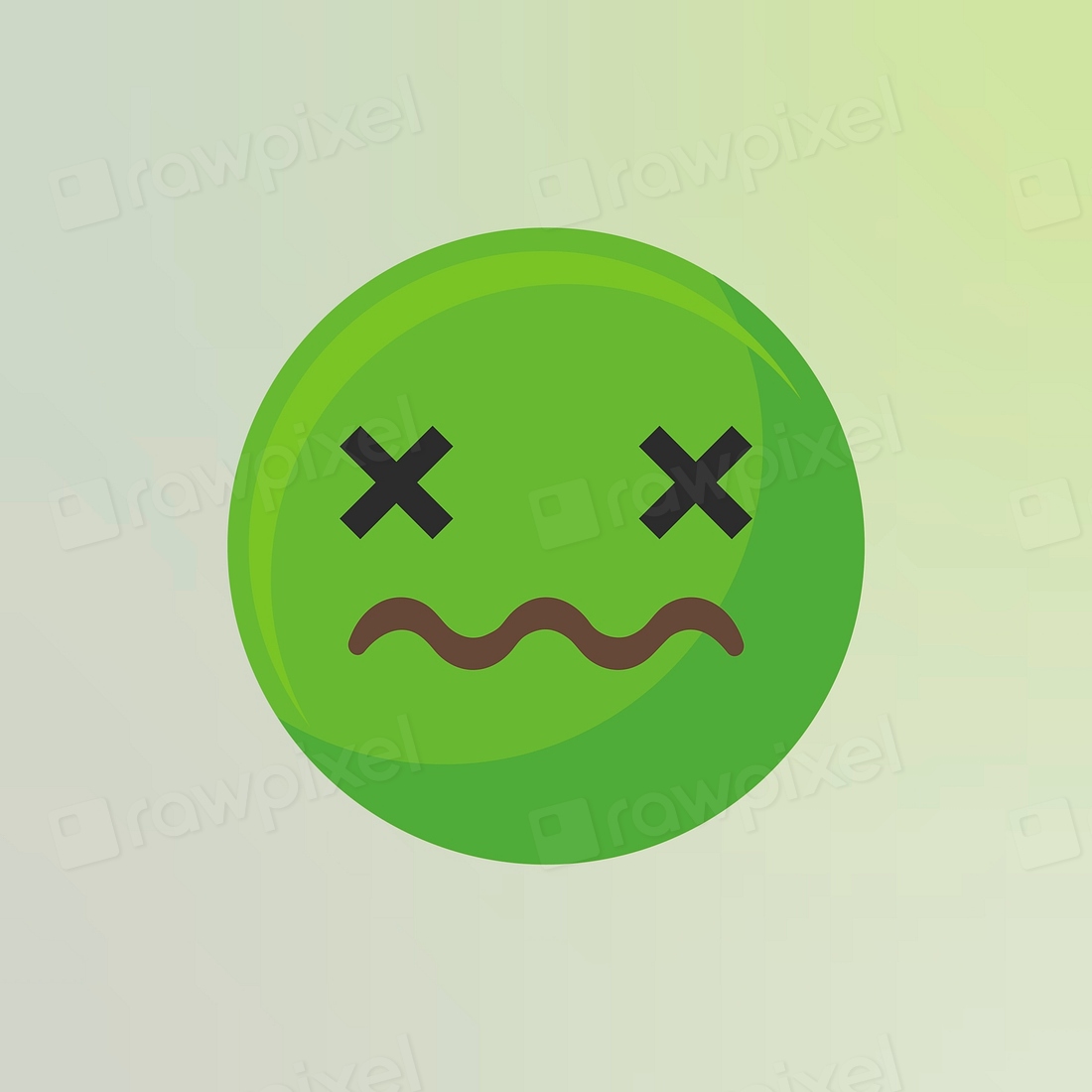 Sick face emoticon symbol vector | Premium Vector - rawpixel