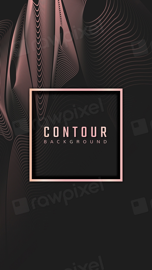 Gold frame topographic contour lines | Premium Vector - rawpixel