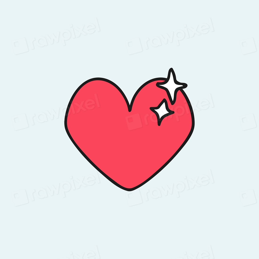Red heart design icon vector | Premium Vector - rawpixel