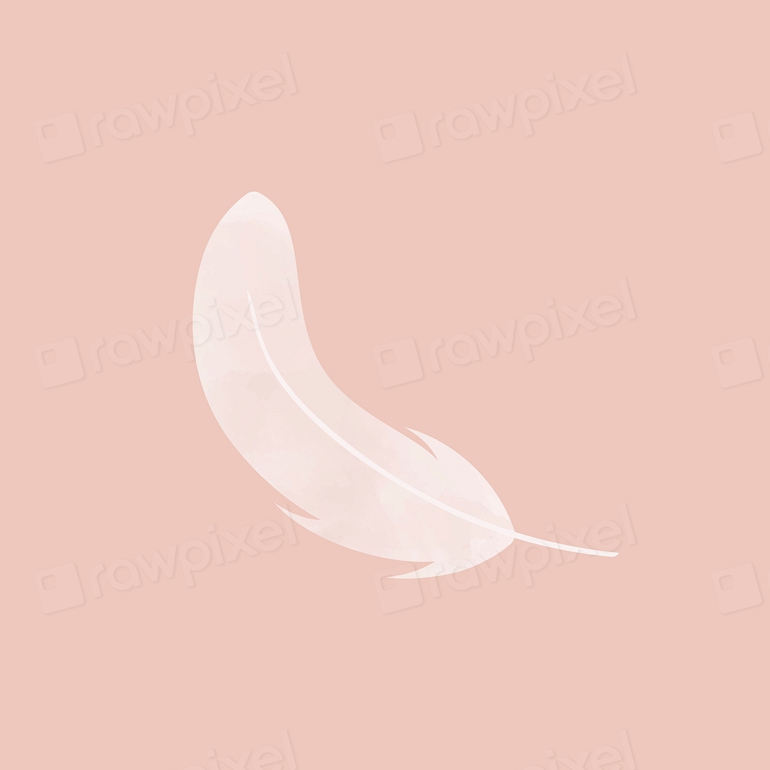 Single pink lightweight feather vector | Premium Vector - rawpixel