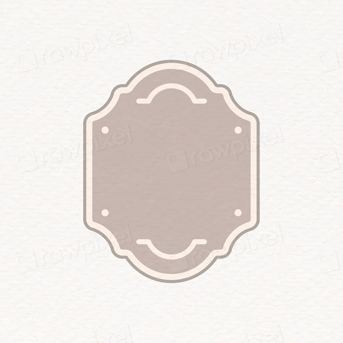 Gray vintage label design vector | Premium Vector - rawpixel
