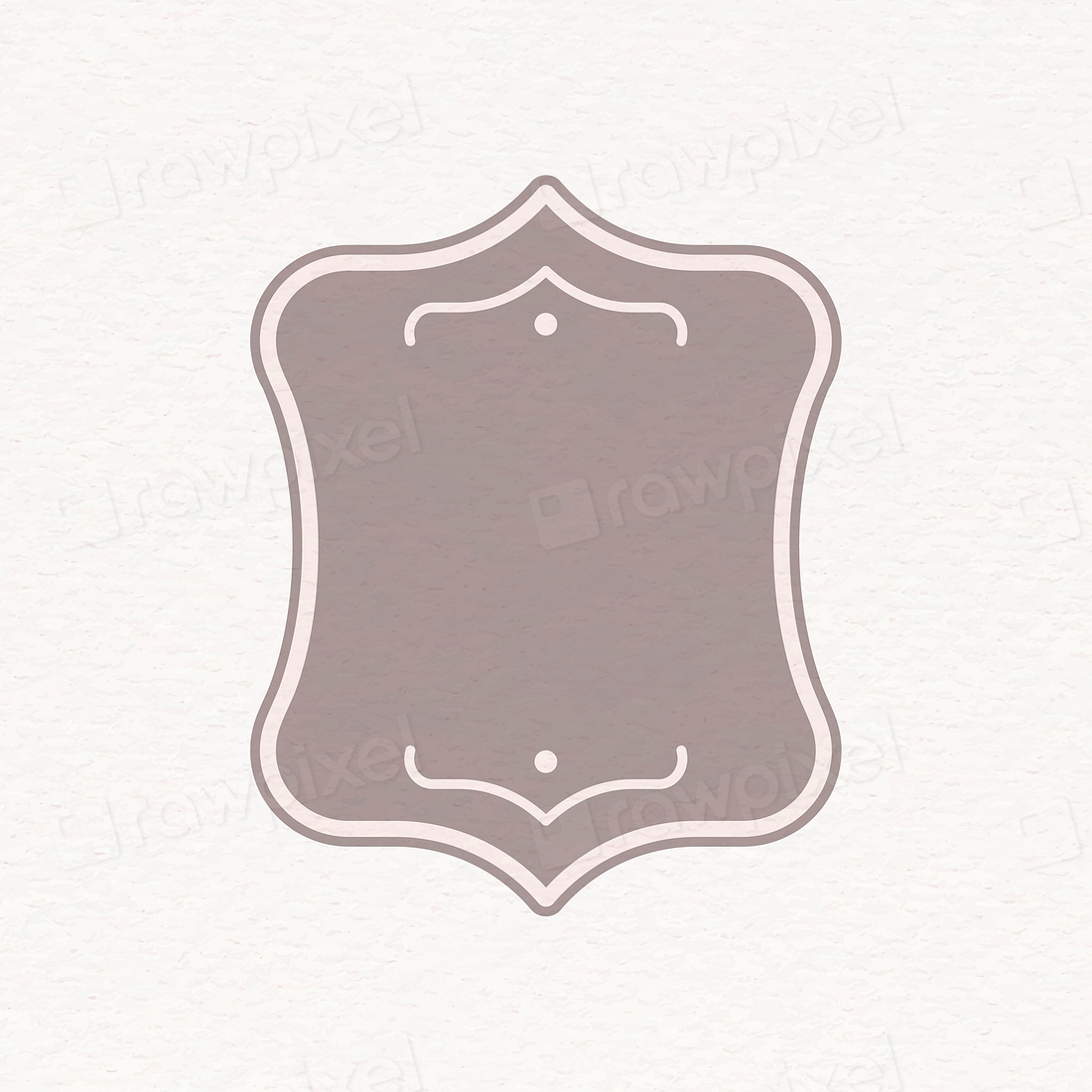 Gray vintage label design vector | Premium Vector - rawpixel