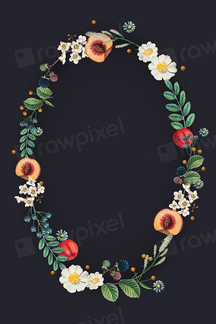 Vintage botanical wreath frame hand | Premium Photo - rawpixel