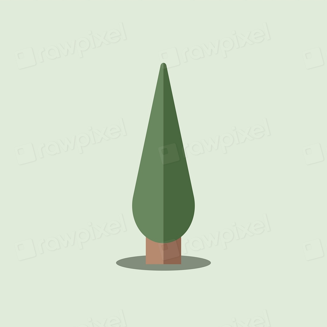 Green botany pine tree vector | Premium Vector - rawpixel