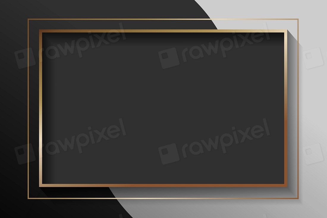 Blank rectangle black abstract frame | Premium Vector - rawpixel