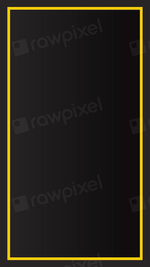 Yellow border black mobile phone | Premium Vector - rawpixel