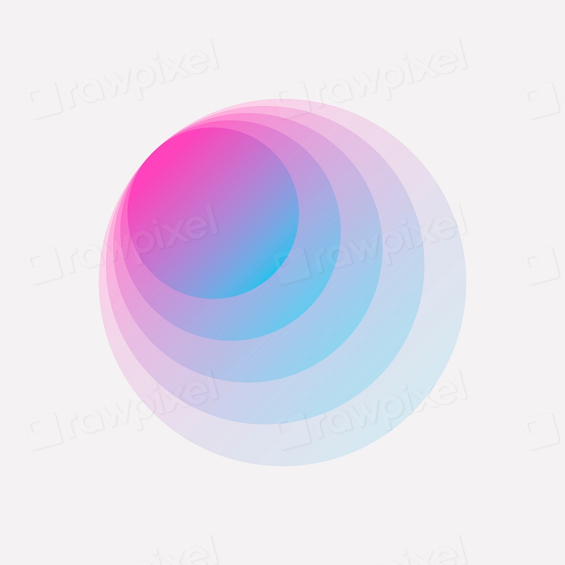 Colorful round gradient element | Premium PSD - rawpixel