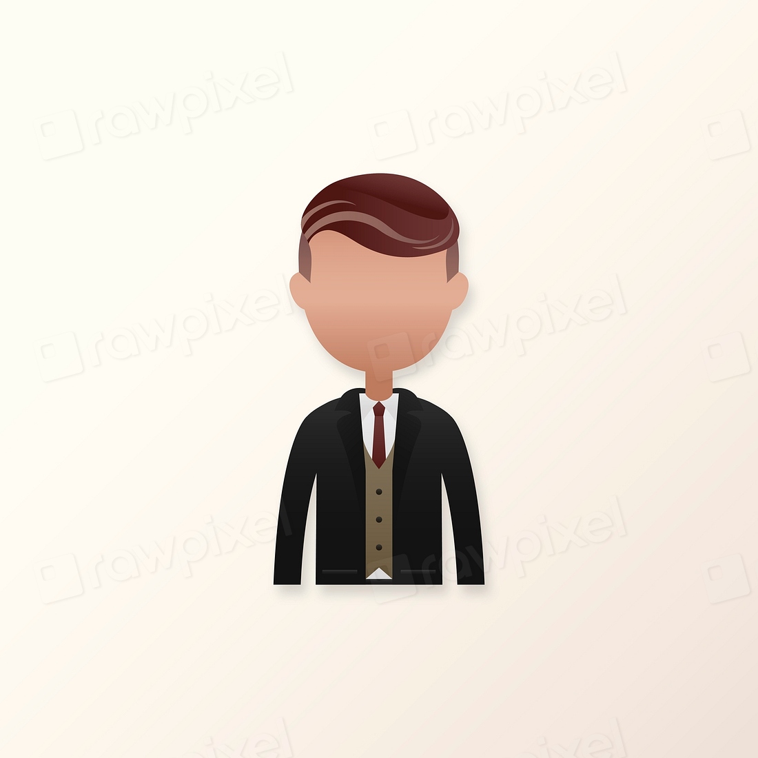 Man formal dress avatar vector | Premium Vector - rawpixel