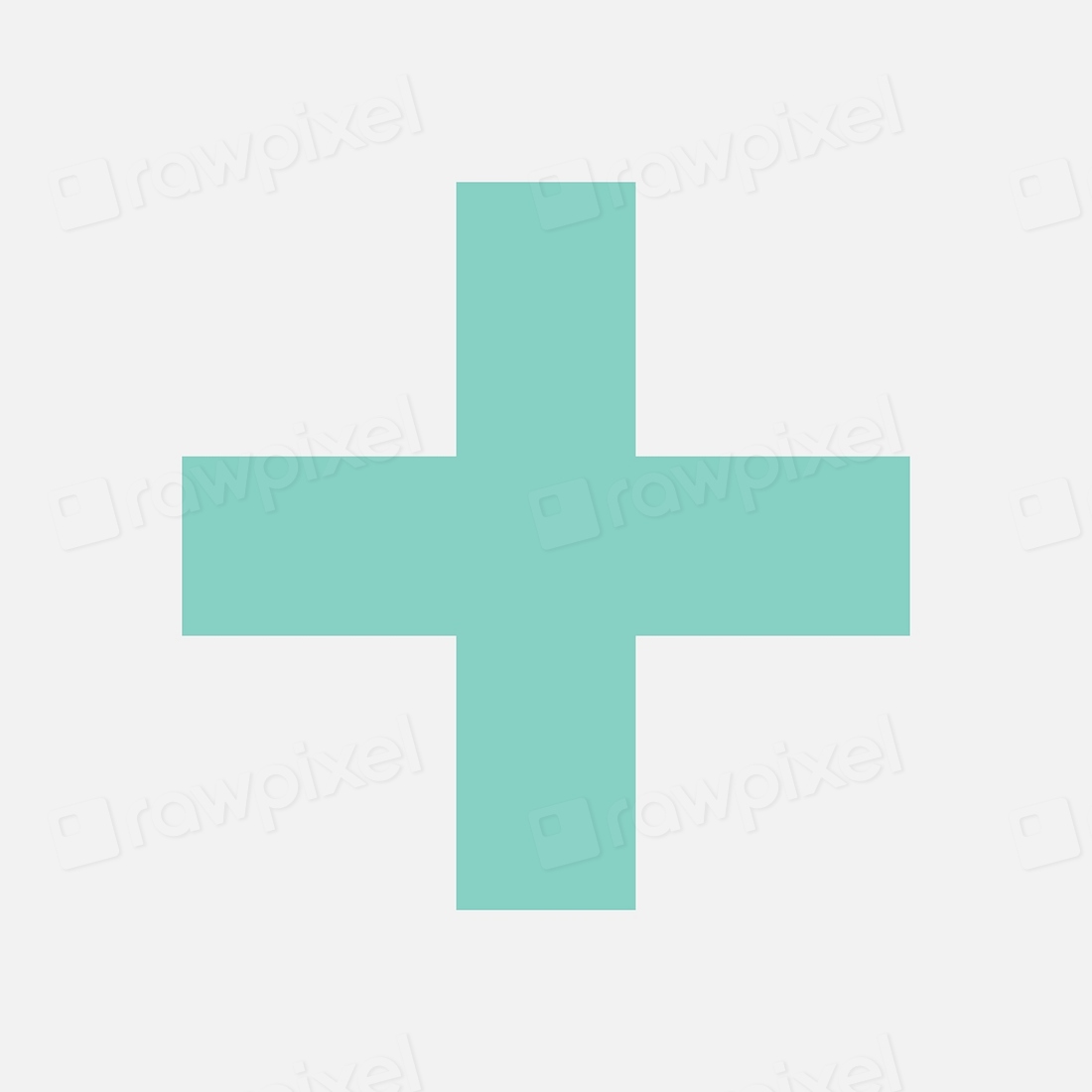 Green cross geometric shape vector | Premium Vector - rawpixel