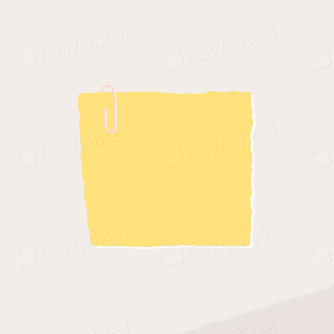 Yellow square paper note social | Premium Vector - rawpixel