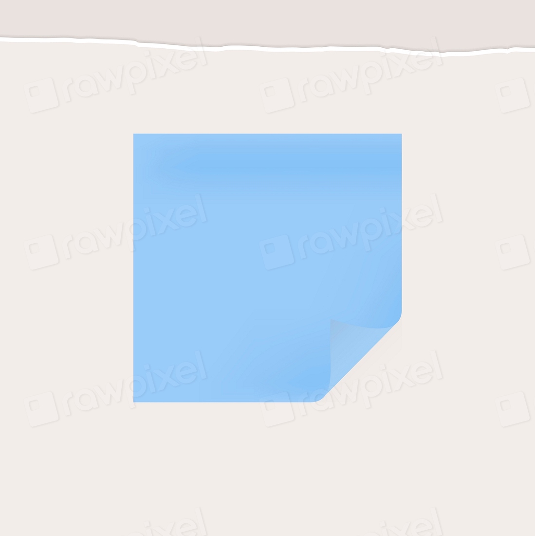 Blue square paper note social | Premium Vector - rawpixel