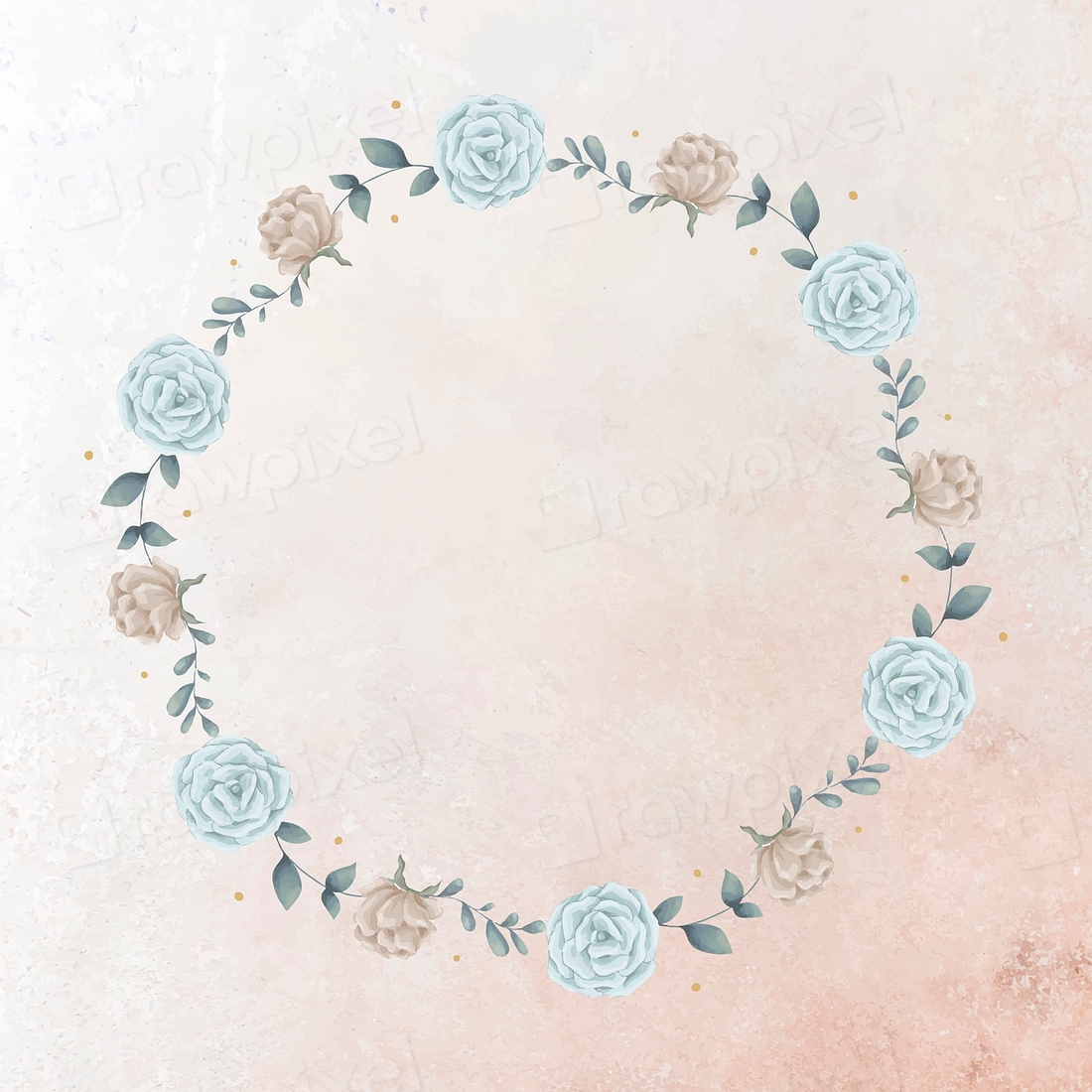 Blue leafy frame social ads | Premium Vector - rawpixel